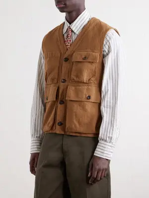 DRAKE'S Cotton Drill Utility Vest