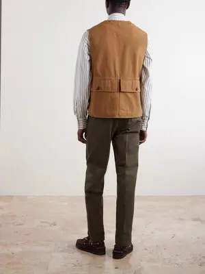 DRAKE'S Cotton Drill Utility Vest