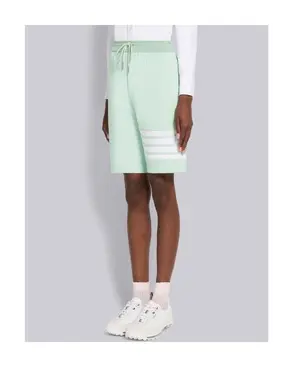 Thom Browne 4-bar Stripe Waffle Sports Shorts