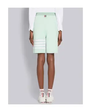 Thom Browne 4-bar Stripe Waffle Sports Shorts