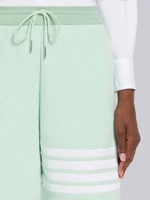 Thom Browne 4-bar Stripe Waffle Sports Shorts