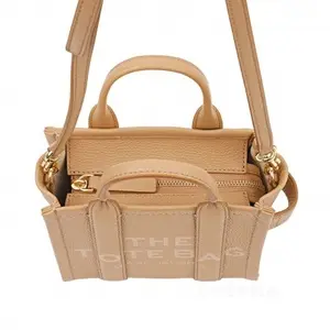Marc Jacobs Logo Printed Mini Tote Bag - Nude