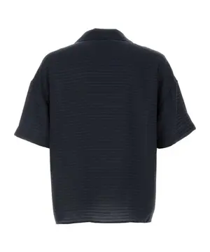 Saint Laurent Striped Short-sleeved Polo Shirt
