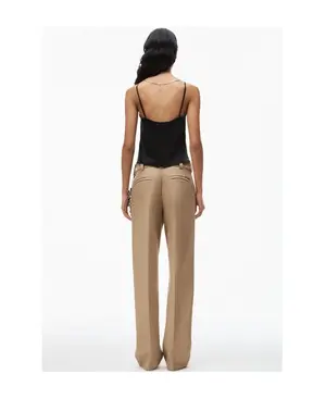 Alexander Wang Logo Plaque Chain Detailed Top