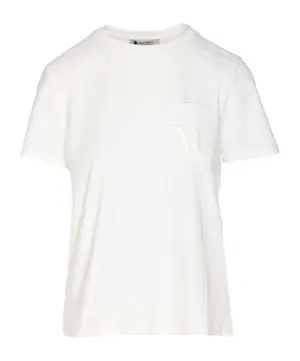 Max Mara Max Mara Embroidered Logo Crewneck T-shirt No
