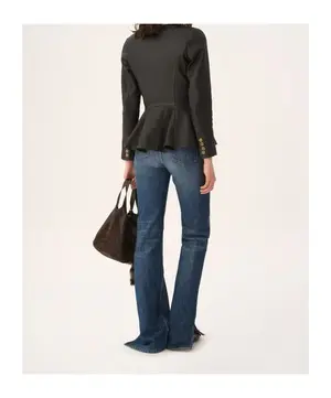 Chloé Peplum Leather Jacket