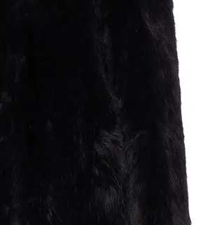 Max Mara Crewneck Long-sleeved Fur Coat