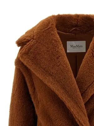 Max Mara Tedgirl Double Breasted Long Coat - Brown