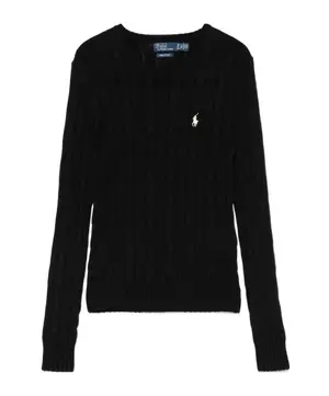 Polo Ralph Lauren Julianna Cable Knit Sweater - Blkwh