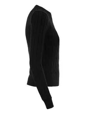 Polo Ralph Lauren Julianna Cable Knit Sweater - Blkwh