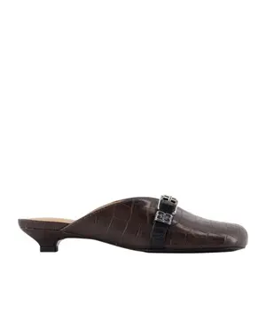 GANNI Sue Kitten Embossed Mules