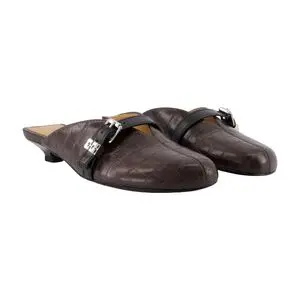 GANNI Sue Kitten Embossed Mules