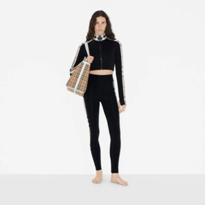 Burberry Vintage Check Panelled Cropped Zip-up Top