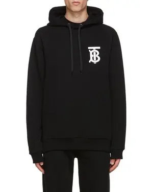 Burberry Monogram-motif Hoodie - Black