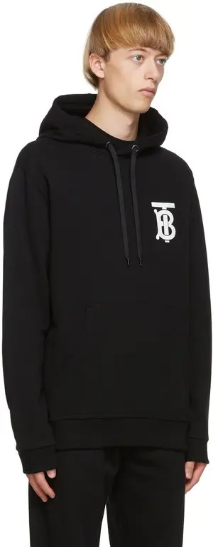 Burberry Monogram-motif Hoodie - Black