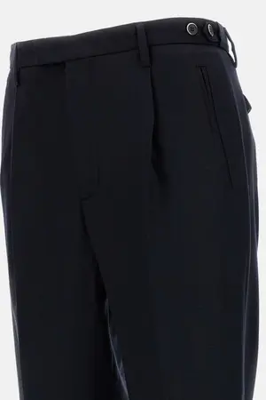 Barena Venezia Tailored Pants With Pressed Crease - Black