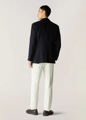 Loro Piana Lapel Long-sleeved Suit Jacket