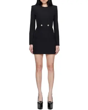 Versace Button Detailed Long-sleeved Dress