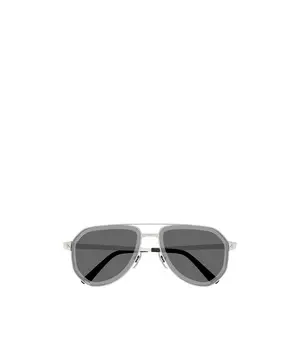 Cartier Pilot Metal Sunglasses - Gray