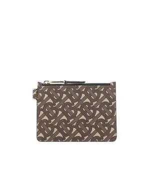 Burberry Monogram-print Wallet - Gray