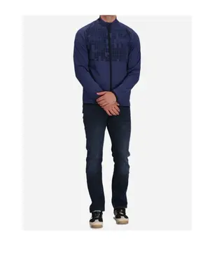 Hugo Boss Geometric-pattern Zip-up Sweatshirt