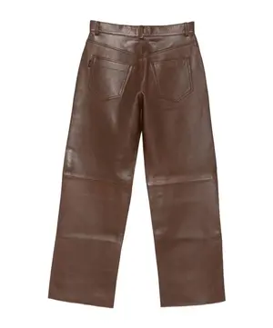 HAIKURE Leather Five-pocket Trousers
