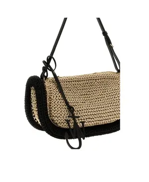 J.W.ANDERSON Bumper-15 Crochet-knit Shoulder Bag - Black