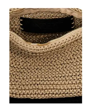 J.W.ANDERSON Bumper-15 Crochet-knit Shoulder Bag - Black