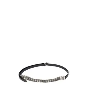 Miu Miu Leather And Metal Belt - Black