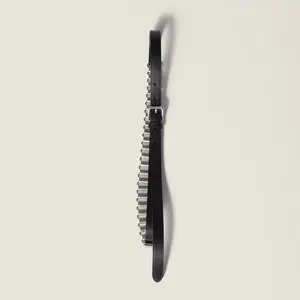 Miu Miu Leather And Metal Belt - Black