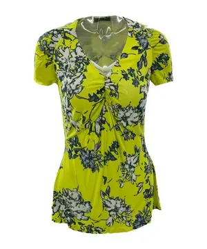 Max Mara Short Sleeve Printed Blouse