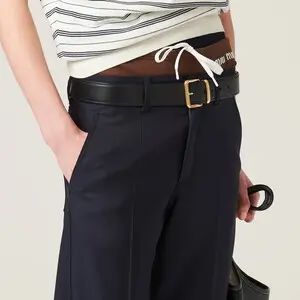 Miu Miu Pleated Batavia Pants