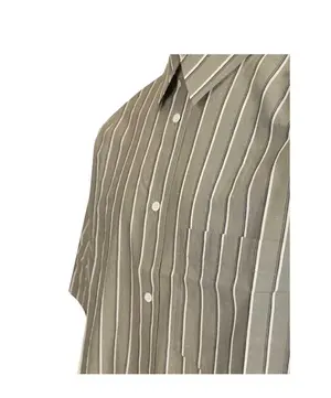 Isabel Marant Étoile Labilio Striped Short-sleeve Shirt - Gray