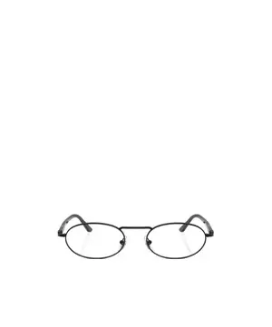 Persol Oval Frame Eyeglasses - Black