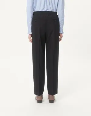 Valentino Garavani Pleated Detail Drawstring Pants - Black