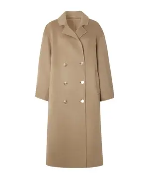 Loulou De Saison Borneo Double-breasted Wool And Cashmere-blend Coat - Camel
