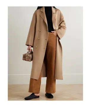 Loulou De Saison Borneo Double-breasted Wool And Cashmere-blend Coat - Camel
