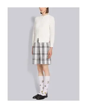 Thom Browne D'orsay Loafers With Brogue Detailing