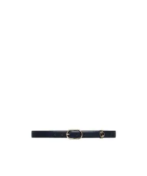 Gucci Oval Buckle Logo Belt - Blue