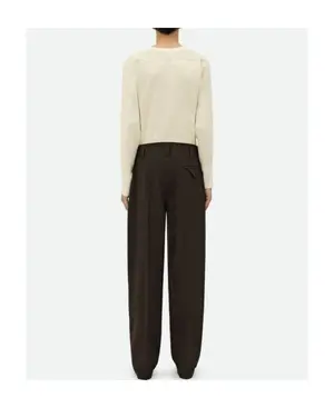 Bottega Veneta Criss-cross Pleated Wide-leg Trousers