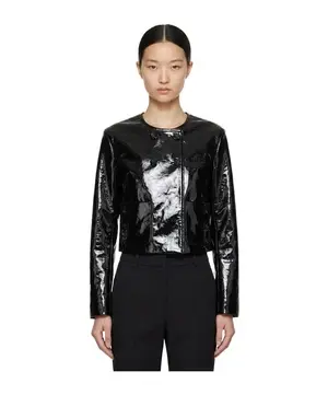 Marissa Chiara Long-sleeved Leather Jacket