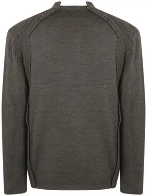 Comme Des Garçons Wool Cardigan - Khaki