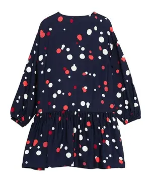 IL GUFO Polka Dot Long Sleeve Dress