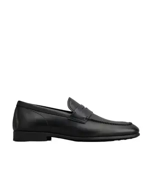 TOD'S Square-toe High-shine Loafers - Black