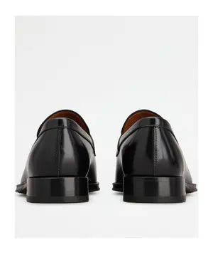 TOD'S Square-toe High-shine Loafers - Black