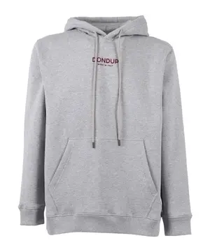 DONDUP Logo Hooded Sweatshirt - Gray