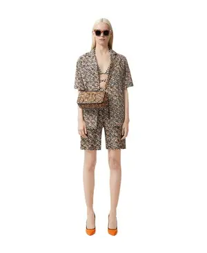 Burberry Monogram-pattern Knee-length Shorts