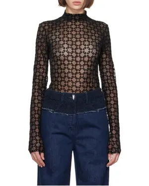 Givenchy 4g Motif Long-sleeved Bodysuit