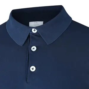 Eleventy Short Sleeved Knitted Polo Shirt