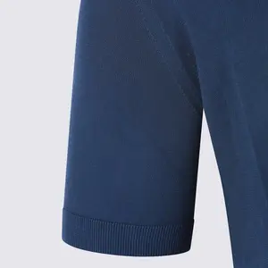 Eleventy Short Sleeved Knitted Polo Shirt